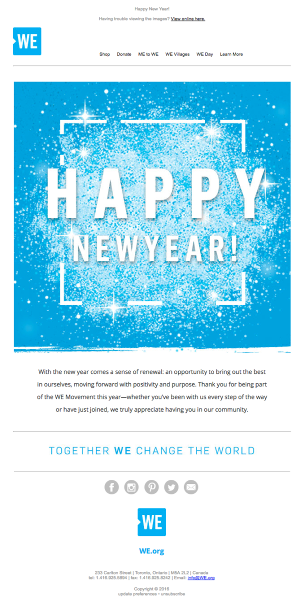 The greatest New Year Email Ideas and Examples (+Email Subject Lines)
