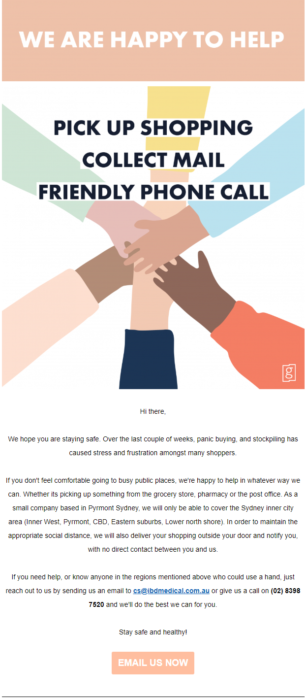 Email Examples Sent By Brands During the Global Pandemic