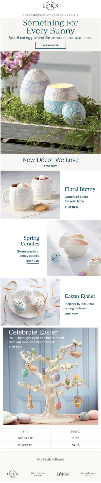 Easter Email: Templates, examples from real brands & 50 subject lines