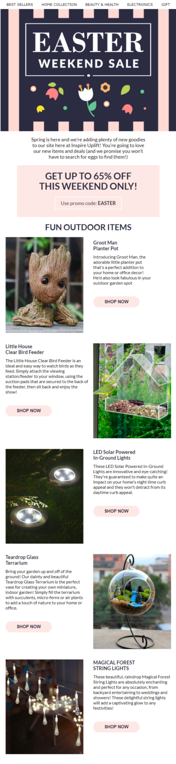 Easter Email: Templates, examples from real brands & 50 subject lines