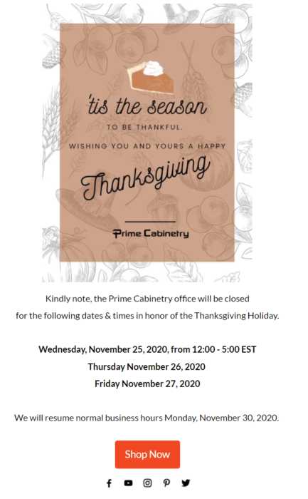 31 Ways to Design Your Thanksgiving Email Template & Subject Line