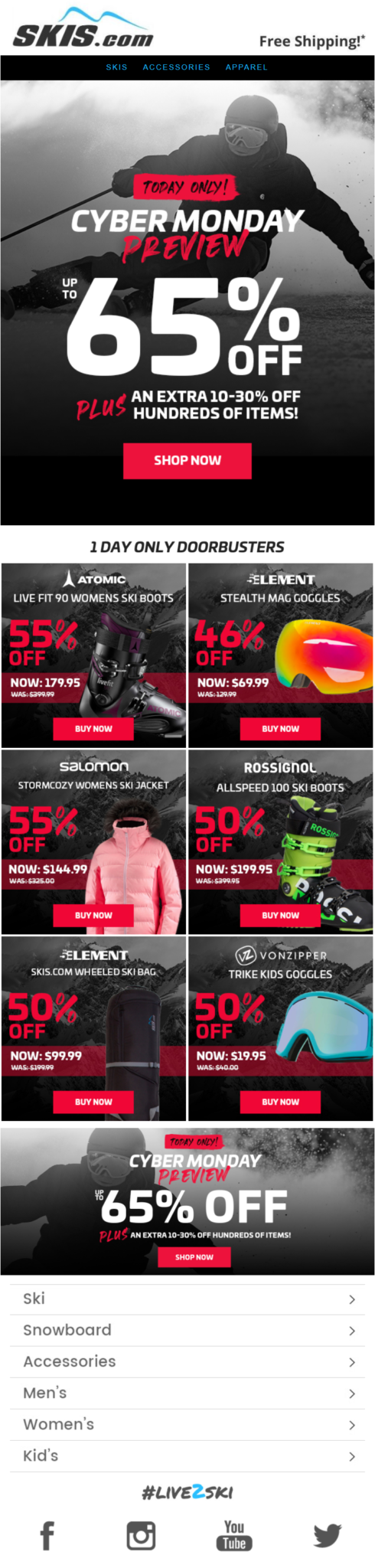 Cyber Monday email examples and practices for 2023