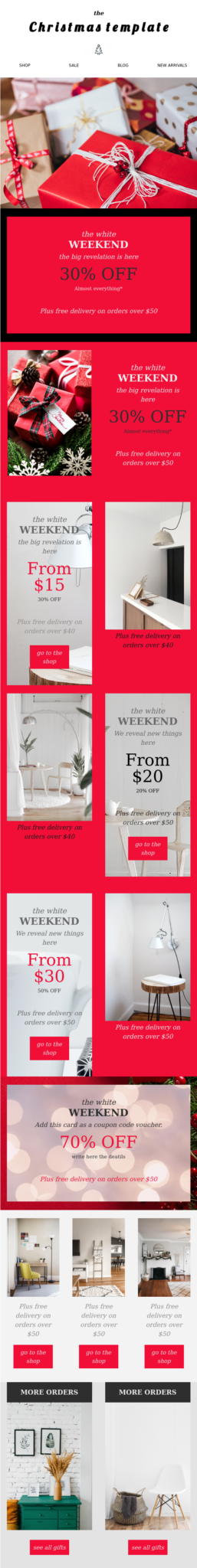 Christmas Email Template Ideas with 20+ Inspirational Examples