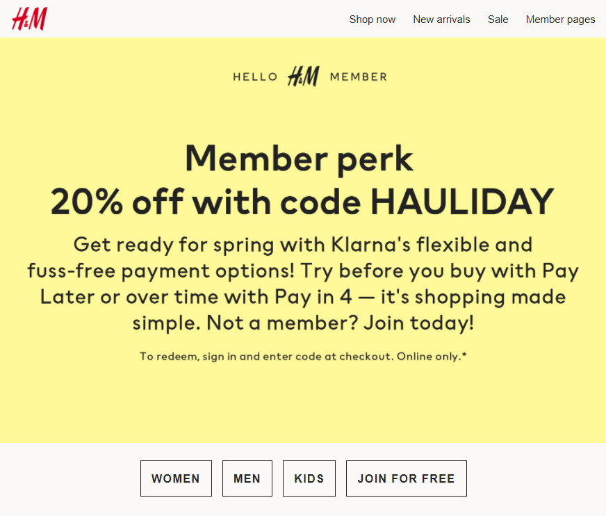 Email marketing lessons to learn from H&M