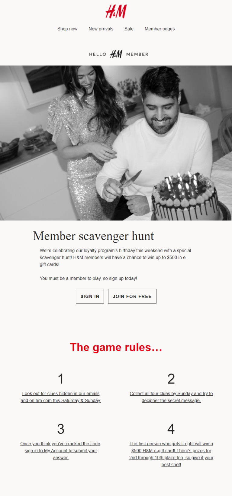 Email marketing lessons to learn from H&M