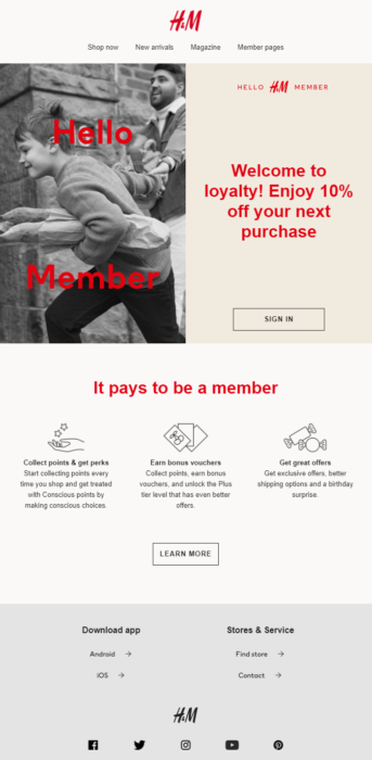 Email marketing lessons to learn from H&M