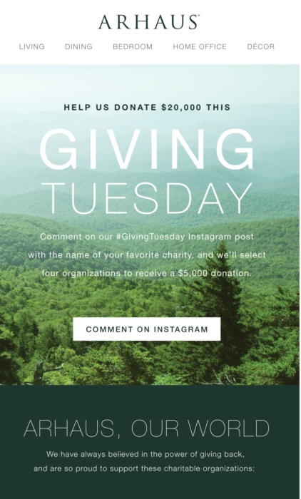 Giving Tuesday email campaigns for 2021